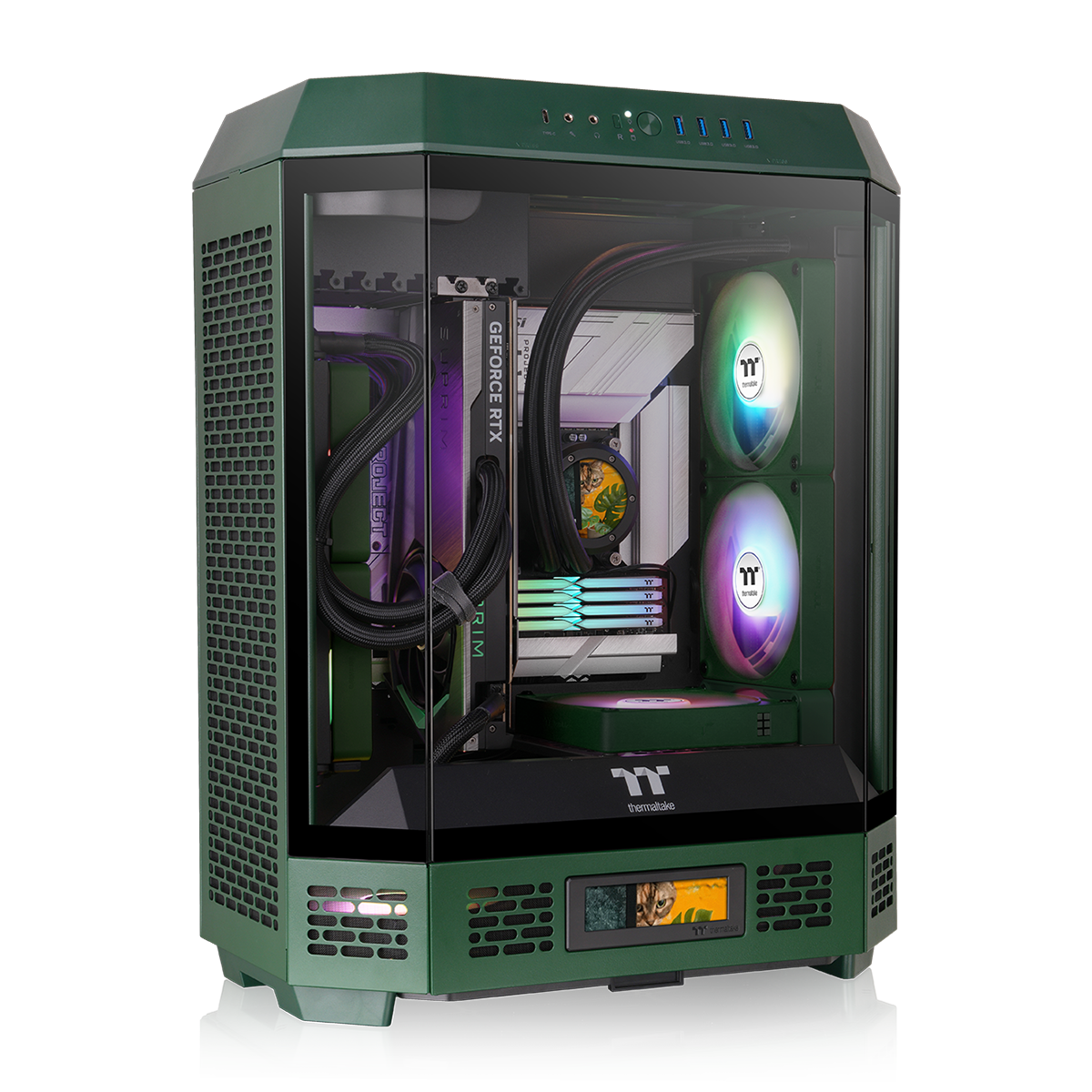 The Tower 600 Racing Green Mid Tower Chassis – Thermaltake USA